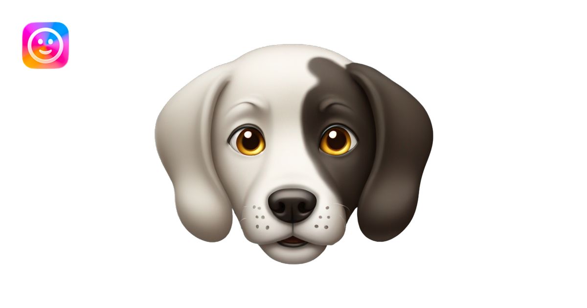 Smirking dog emoji | AI Emoji Generator