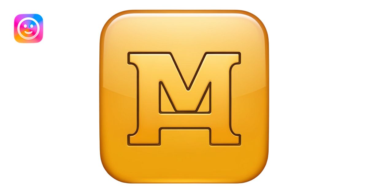 A square image of capital letters "AI" emoji | AI Emoji Generator