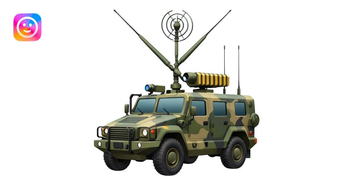 vehicle with electronic warfare equipment emoji | AI Emoji Generator