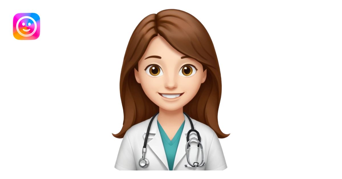 A doctor with long brown hair, almond-shaped eyes, and a toothless ...