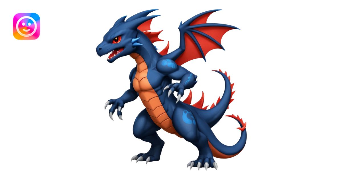 Black and Blue Venom-Stitch-Charizard-Zekrom-Salandit-Sneasel-fusion ...