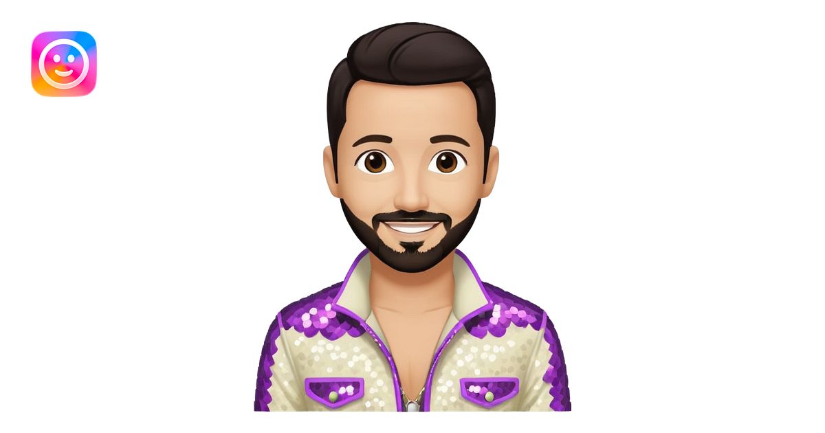 AJ McLean from Backstreet Boys with dark brown hair, ivory sequin ...