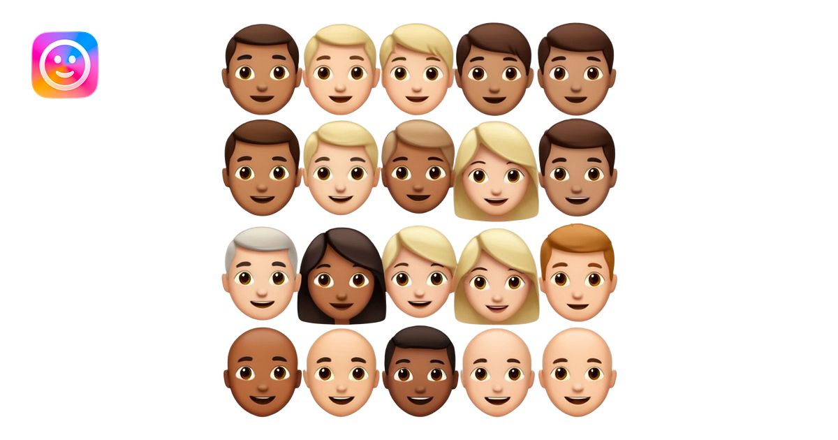 humans with face expressions emoji | AI Emoji Generator