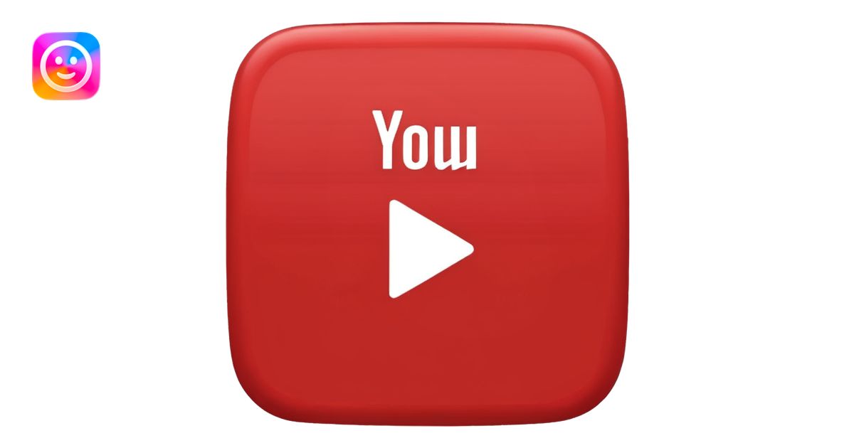 YouTube logo emoji | AI Emoji Generator