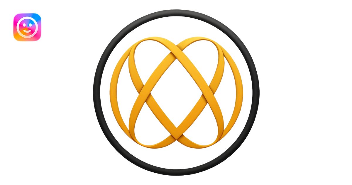 A circle with 3 lines through the middle emoji | AI Emoji Generator