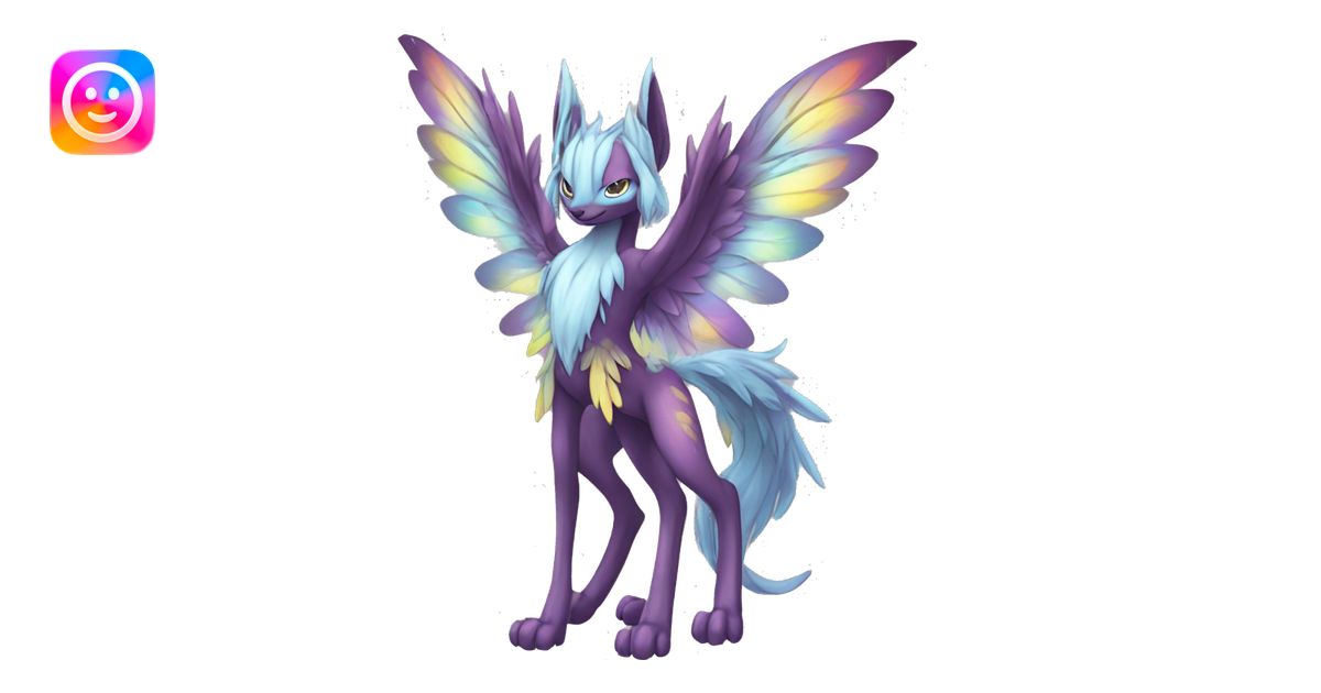 Anthro Sona Cool Edgy Cute Legendary Colorful Shy Winged Shiny Fakemon ...
