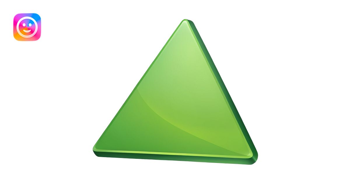 change color to green from red for 🔺 emoji | AI Emoji Generator