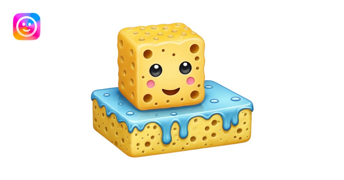 sponge in kitchen emoji | AI Emoji Generator