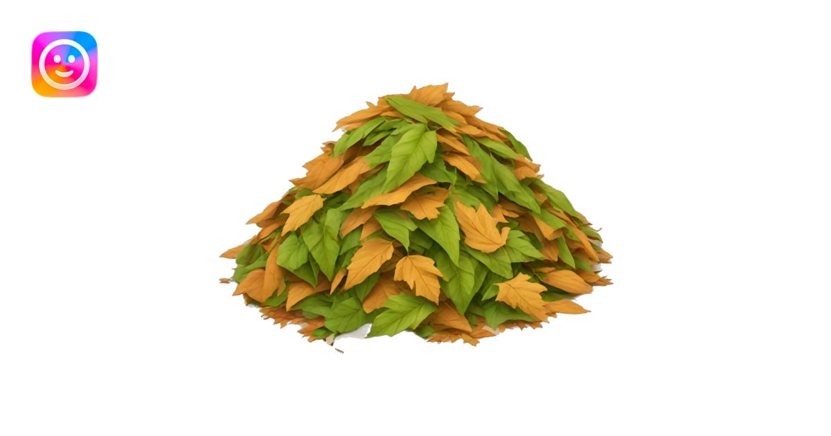 pile of leaves emoji | AI Emoji Generator