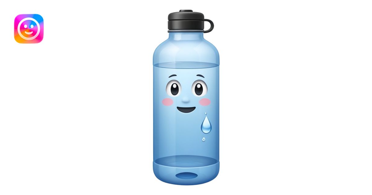 Water bottle emoji | AI Emoji Generator