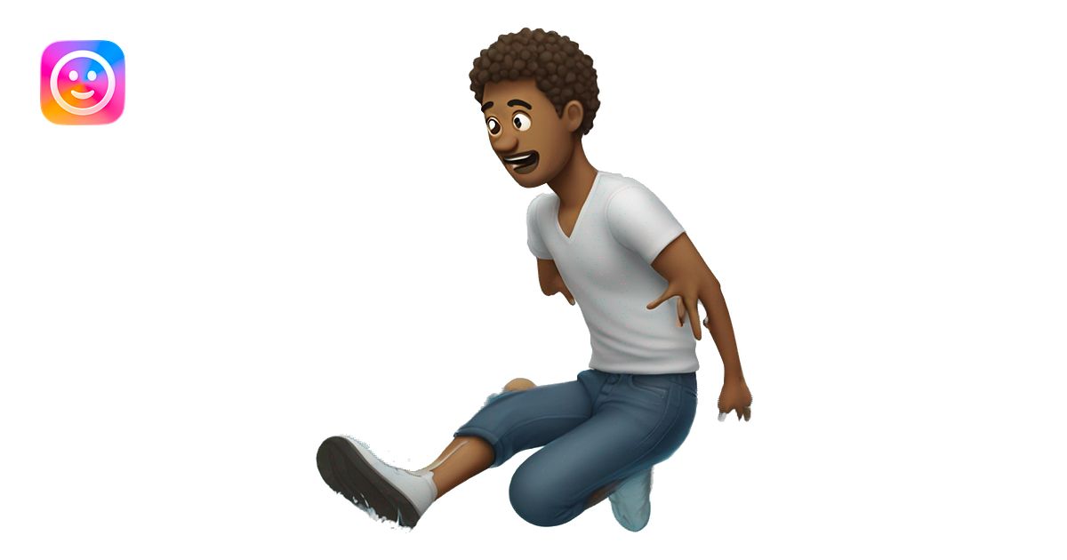 Person tripping in pool emoji | AI Emoji Generator