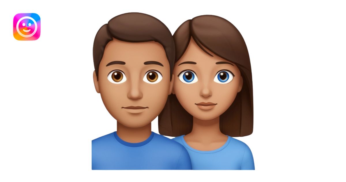couple homme cheveux raide châtains, yeux bleu et femme cheveux raide ...