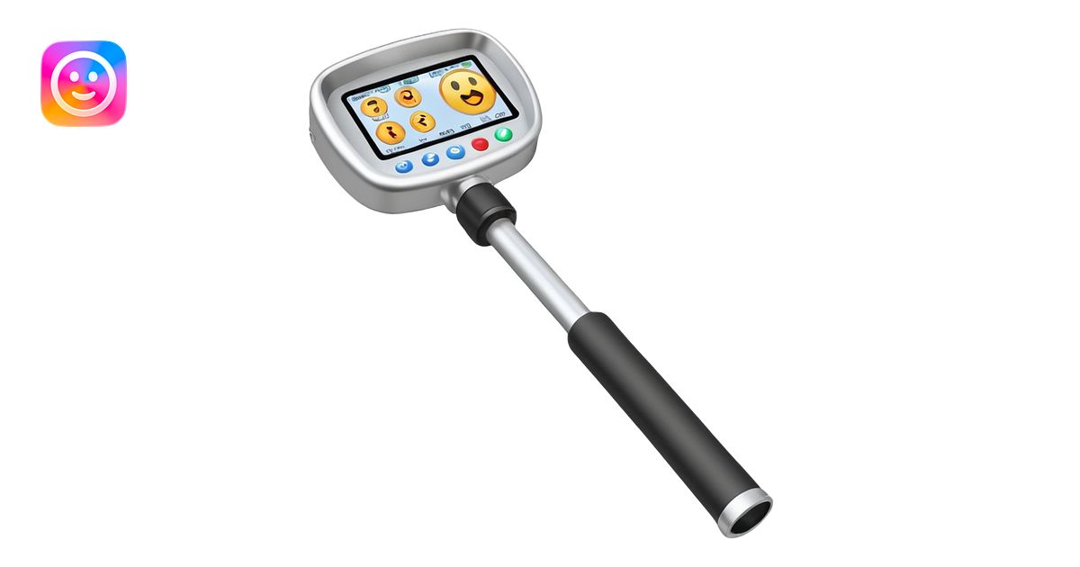 Hand-held metal detector emoji | AI Emoji Generator