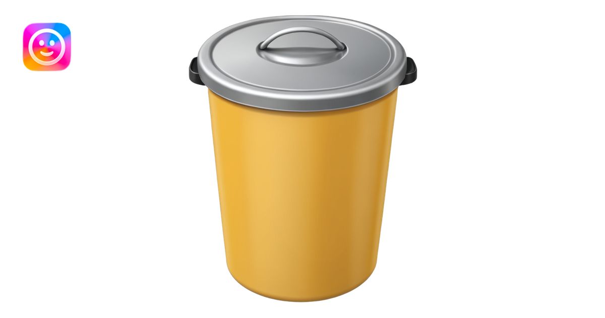 Trash can lid with no trash can emoji | AI Emoji Generator