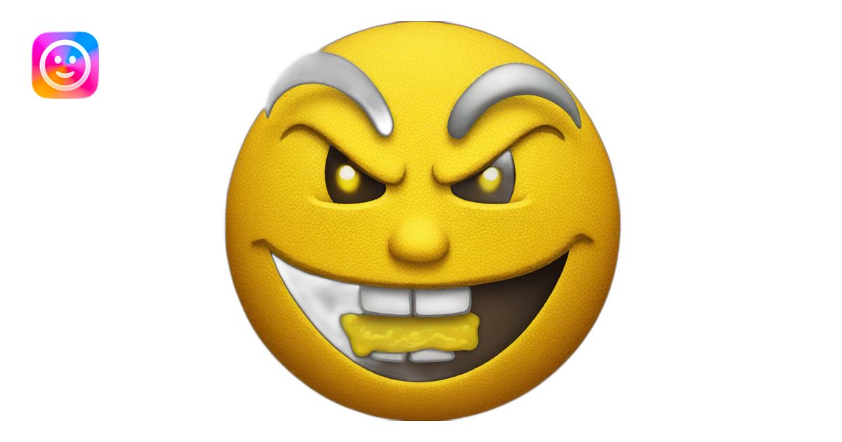 Yellow Evil Emoji emoji | AI Emoji Generator