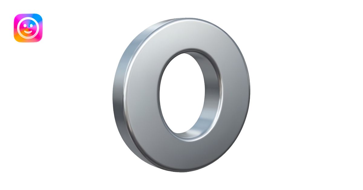 3D number zero (0) symbol emoji | AI Emoji Generator
