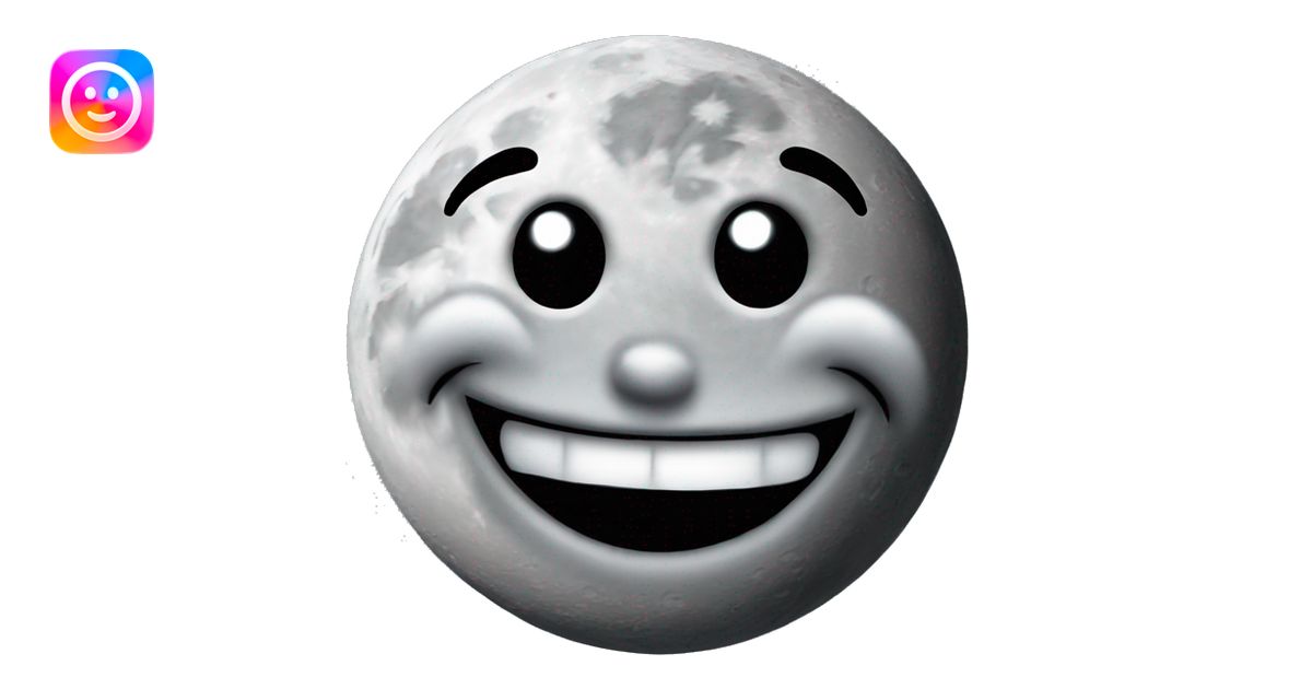 moon crazy smile face emoji | AI Emoji Generator