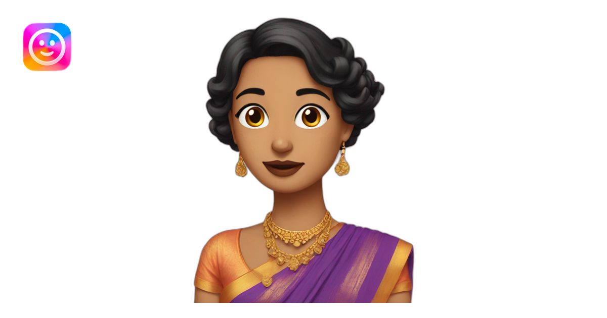 Sari cool emoji | AI Emoji Generator