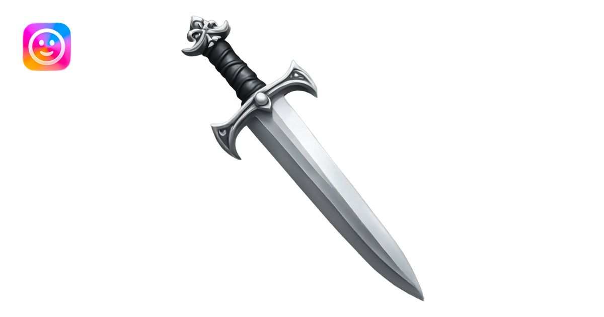 silver gothic dagger emoji | AI Emoji Generator