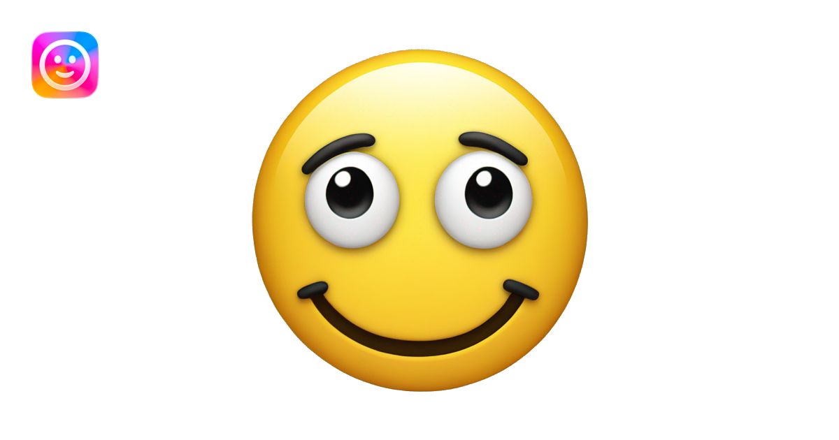 smiley looking sideways emoji | AI Emoji Generator