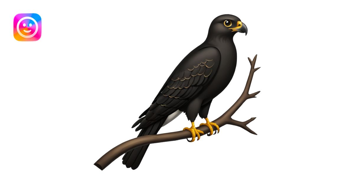 black hawk bird emoji | AI Emoji Generator
