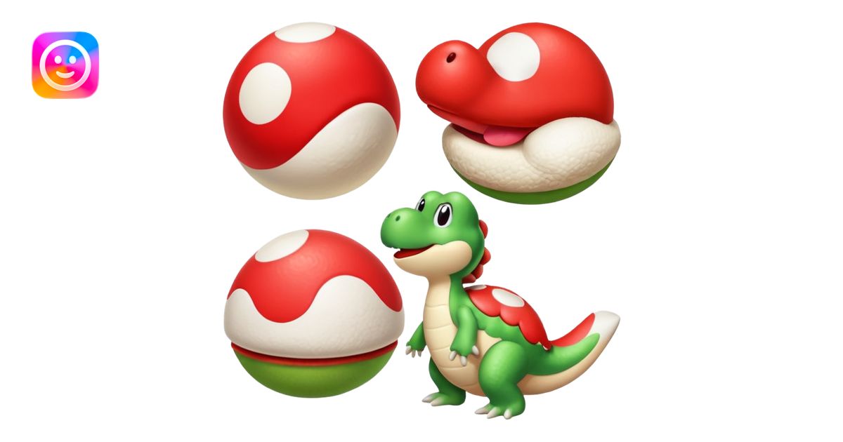 yoshi vers cute plus mignon comme la troisième image mais avec un coco ...