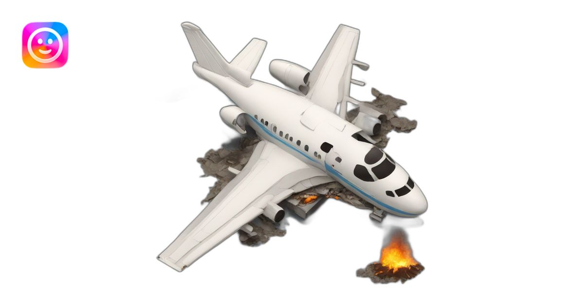 Plane crash house emoji | AI Emoji Generator