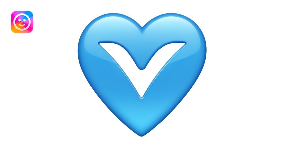 Blue virified mark tick emoji | AI Emoji Generator