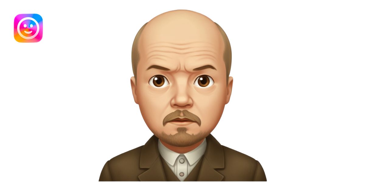 Photorealistic surprised Lenin emoji | AI Emoji Generator