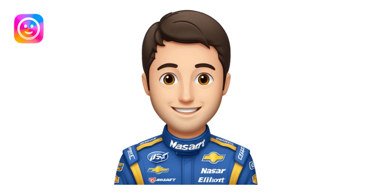 chase elliott nascar driver emoji | AI Emoji Generator
