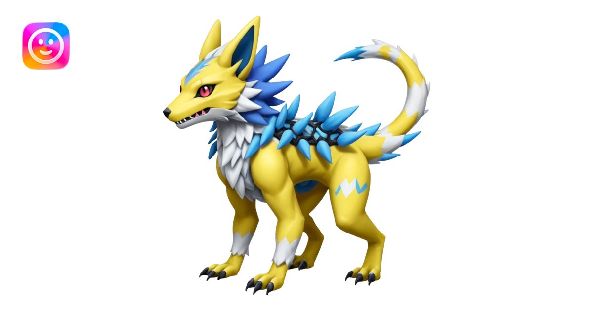 Sergal-Protogen-Trico-Renamon-Lombax-Zeraora-Vernid-fusion-hybrid ...