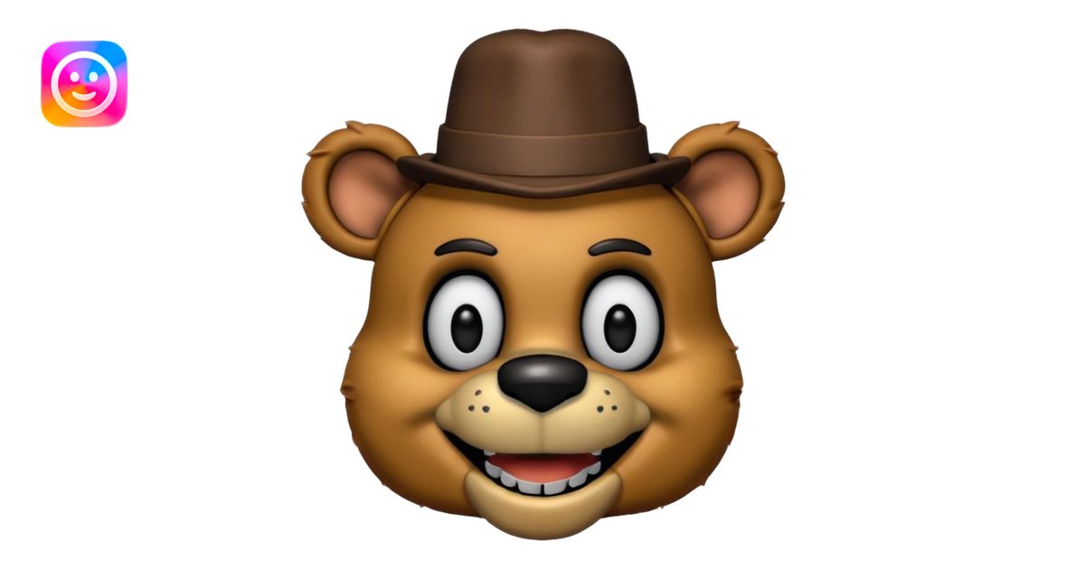 Freddy Fazbear (small hat) from Five Nights At Freddy's Movie emoji ...
