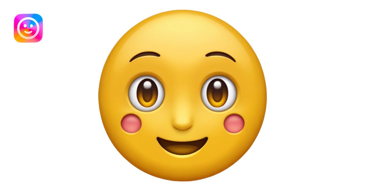 Emoji rond et jaune qui regarde à gauche emoji | AI Emoji Generator