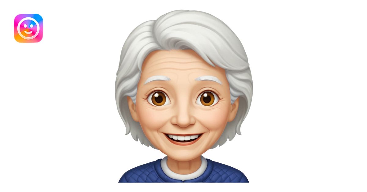 old lady retire emoji | AI Emoji Generator