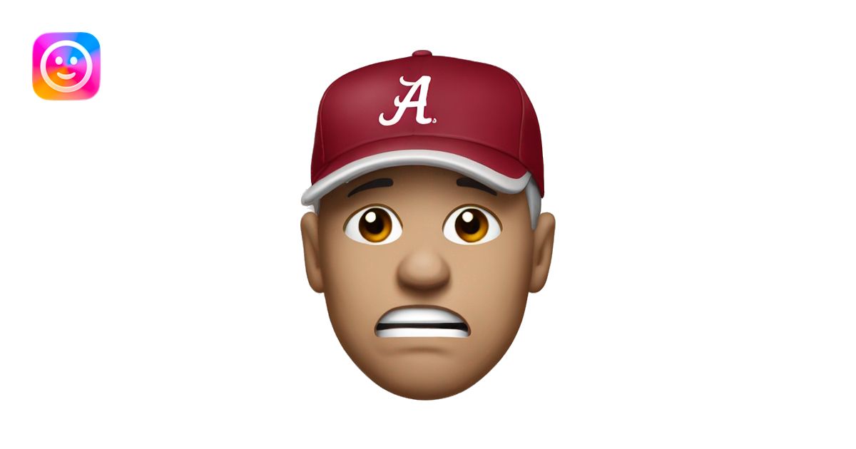 Alabama fan crying emoji | AI Emoji Generator