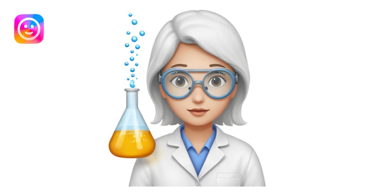 A person wearing safety goggles and a white coat is experimenting with ...