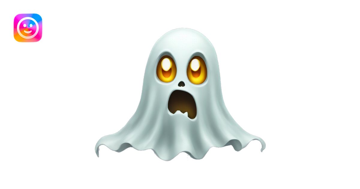 Scary ghost emoji | AI Emoji Generator