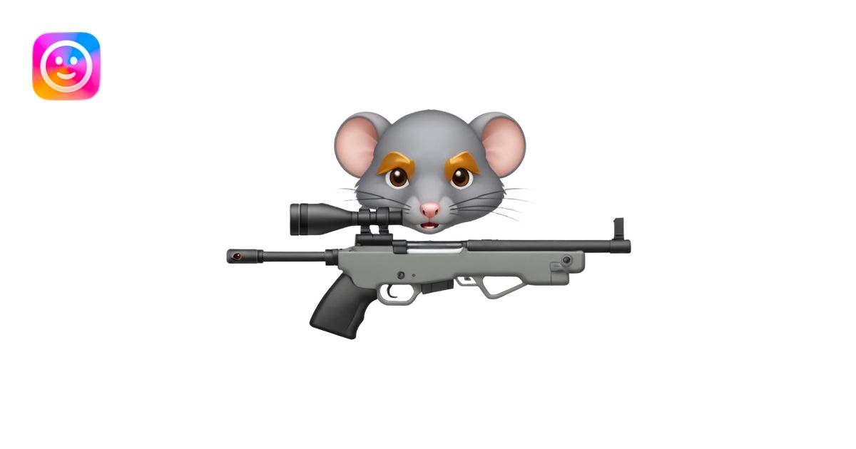 angry rat aiming sniper rifle emoji | AI Emoji Generator
