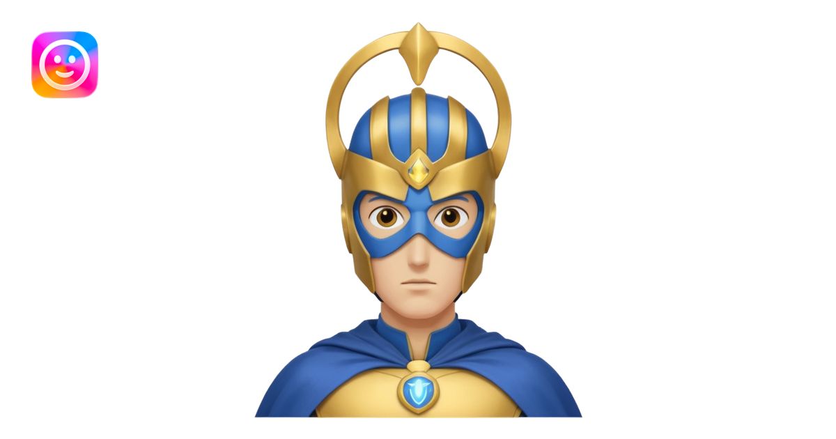 doctor fate with cape and helmet emoji | AI Emoji Generator