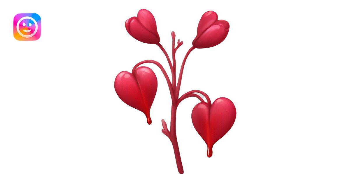 simple red bleeding heart emoji | AI Emoji Generator