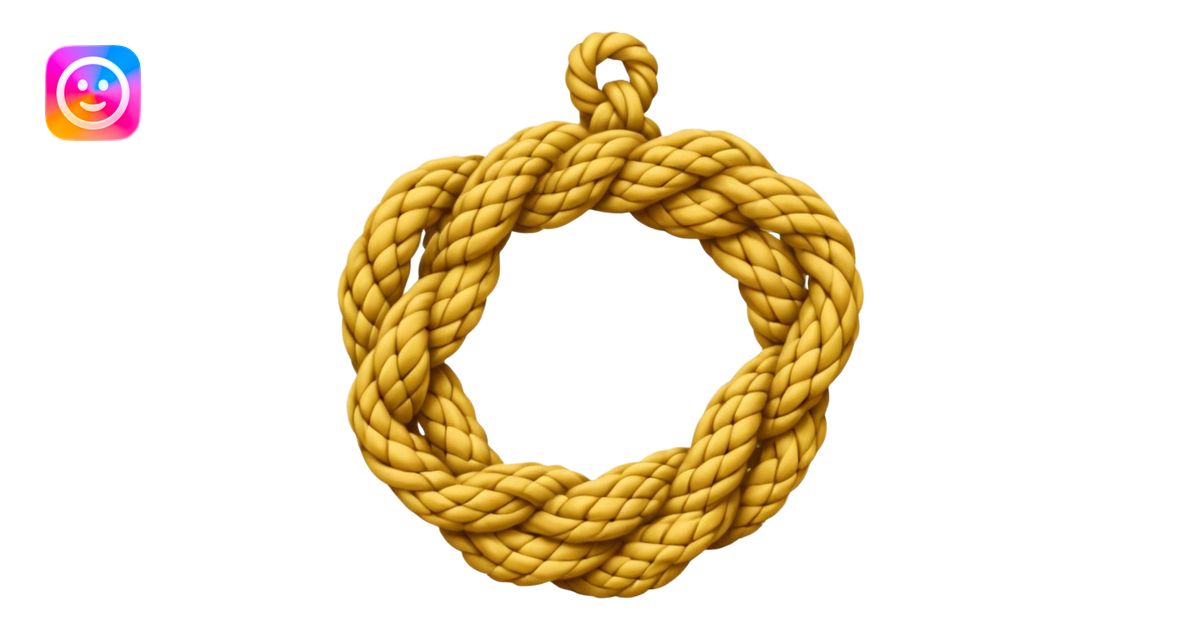 Rope Knot – decorative Shibari knot. emoji | AI Emoji Generator