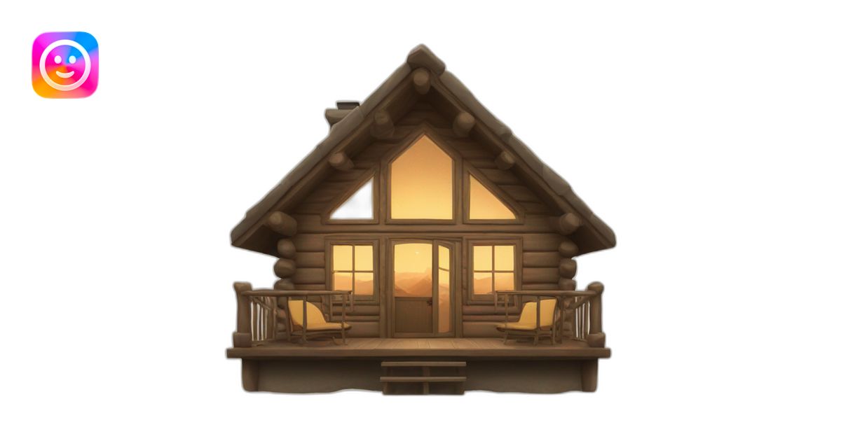 luxe cabin emoji | AI Emoji Generator