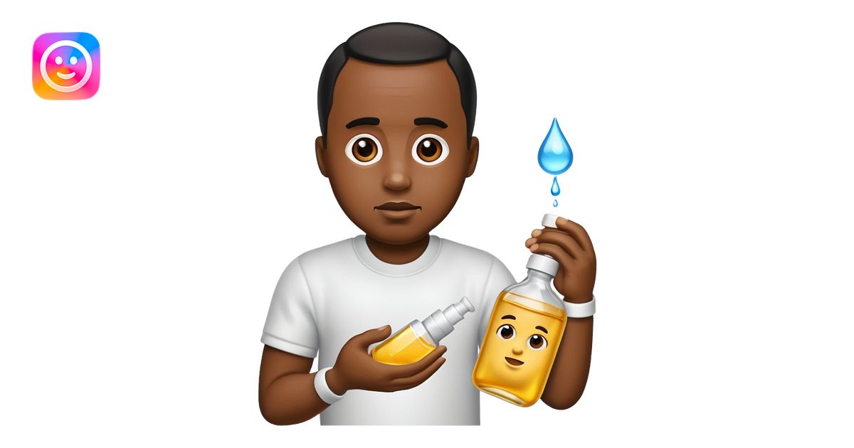 Diddy with baby oil emoji | AI Emoji Generator