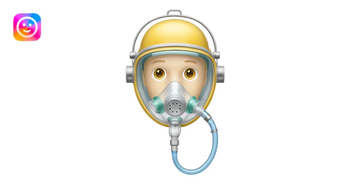 emergency oxygen mask for patients emoji | AI Emoji Generator