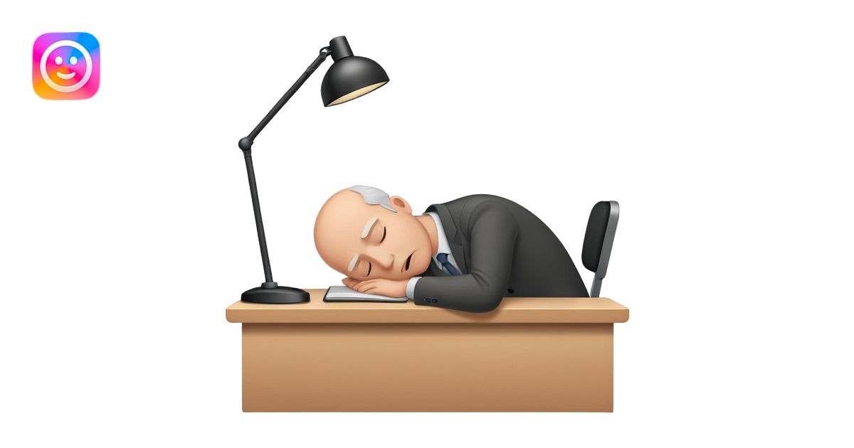 falling asleep at work emoji | AI Emoji Generator