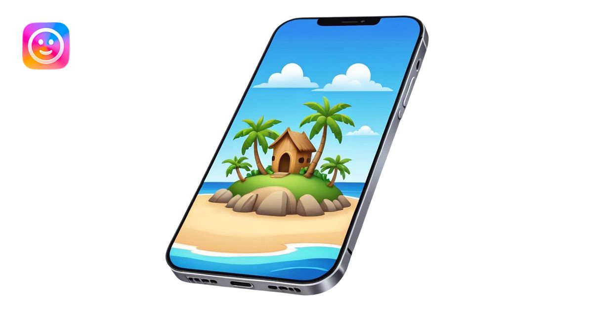 iPhone 14 Pro with Dynamic Island, sleek design emoji | AI Emoji Generator