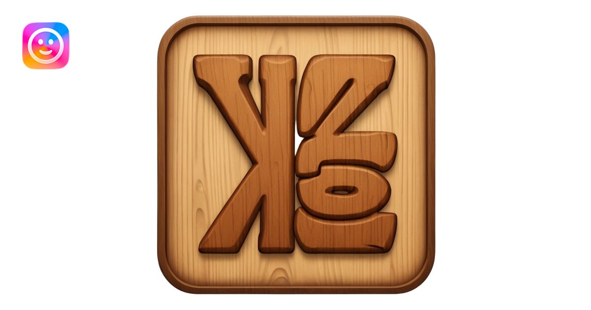 the word YES in brown colors emoji | AI Emoji Generator