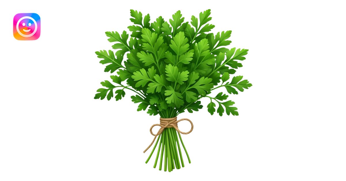 parsley herb bouquet emoji | AI Emoji Generator