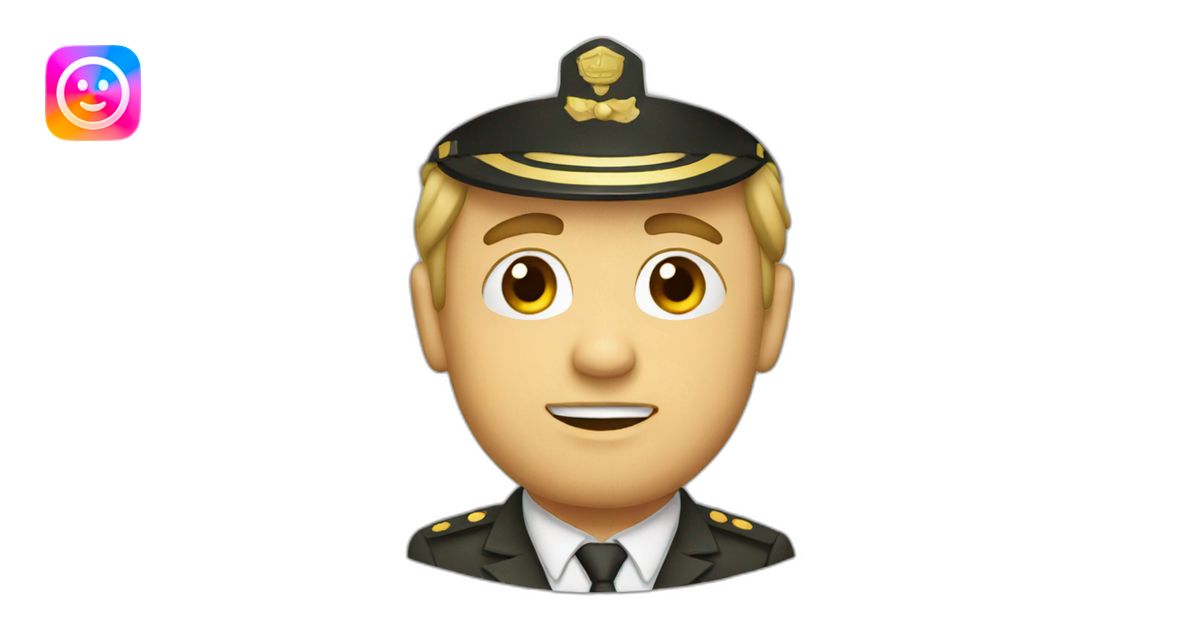 Drunk pilot emoji | AI Emoji Generator