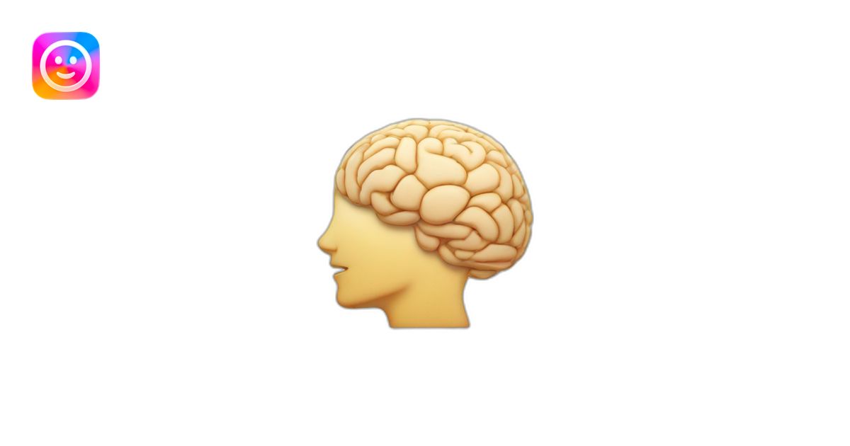 iMac with brain on screen emoji | AI Emoji Generator